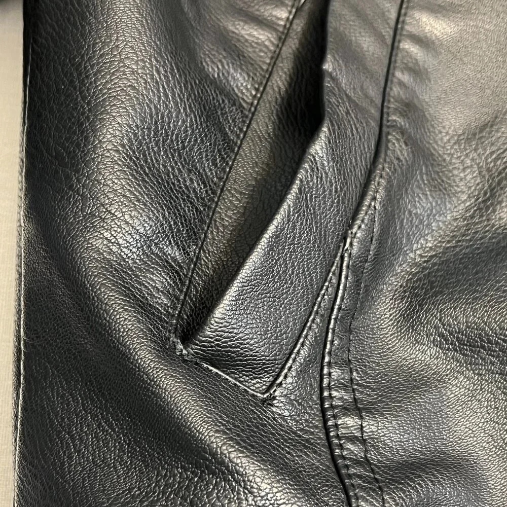 Murano | Jackets & Coats | Murano Leather Bomber Jacket Men Large Black ...